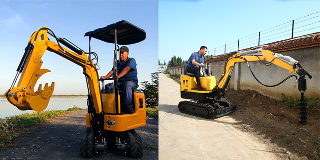 ISO9001 Mini Crawler Excavator Pile Pulling Mini Digger Excavator